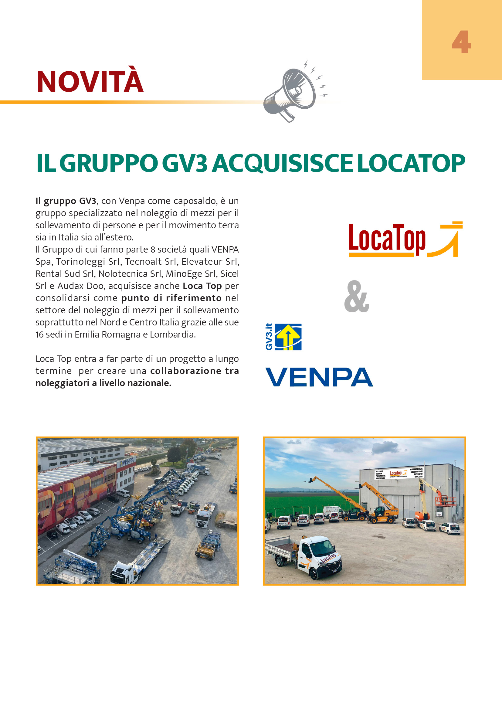Loca Top: Noleggio Piattaforme aeree e Sollevatori